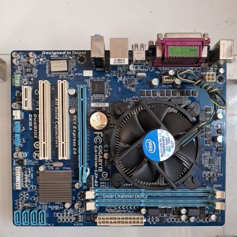 Jual Motherboard Gigabyte H61M-S2P-B3+Prosesor Core i3-2100 CPU 3.10GHz+Ram 4gb | Shopee Indonesia