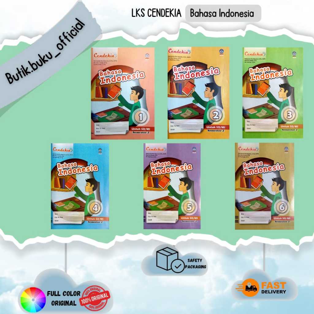 Jual LKS BAHASA INDONESIA KELAS 1,2,3,4,5,6 CENDEKIA KURIKULUM MERDEKA ...