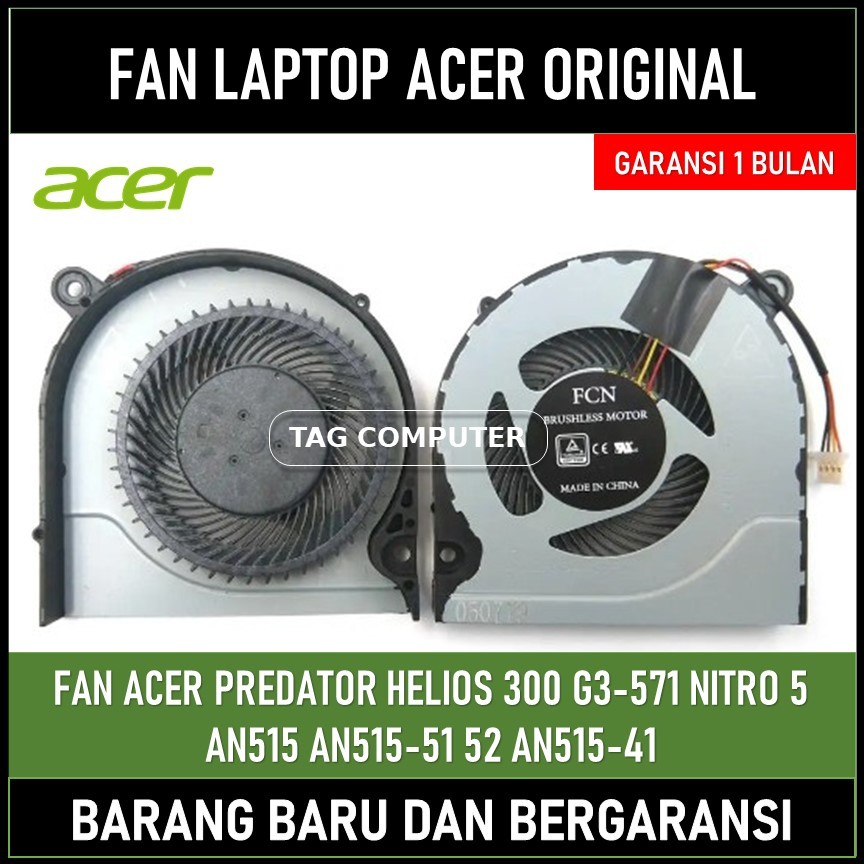 Jual FAN ACER PREDATOR HELIOS 300 G3-571 NITRO5 AN515 AN515-51 52 AN515 ...