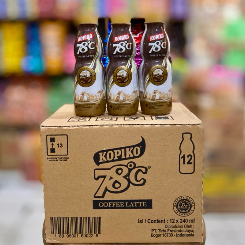 Jual KOPIKO 78 COFFEE LATTE BOTOL 240ml (DUS) | Shopee Indonesia