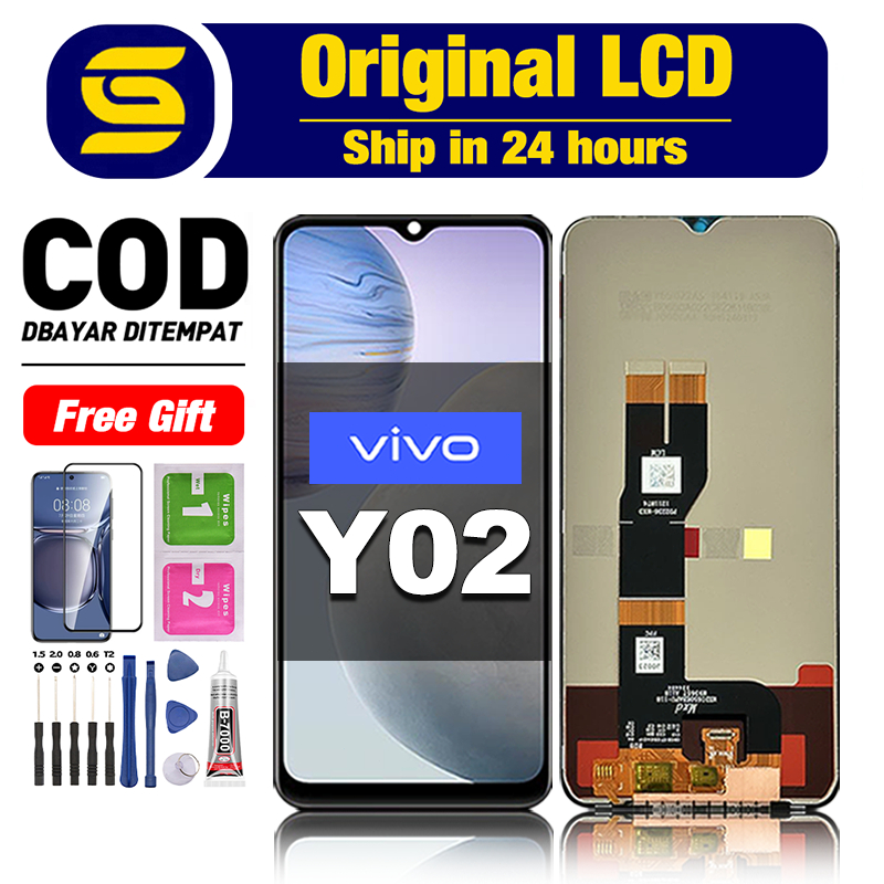Jual LCD VIVO Y02 Ori fullset asli touchscreen original 100% lcd For ...