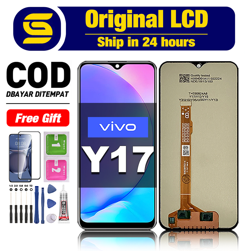 Jual LCD VIVO Y17 Original 100% Touchscreen Fullset Compatible For Glass Digitizer ori asli ...