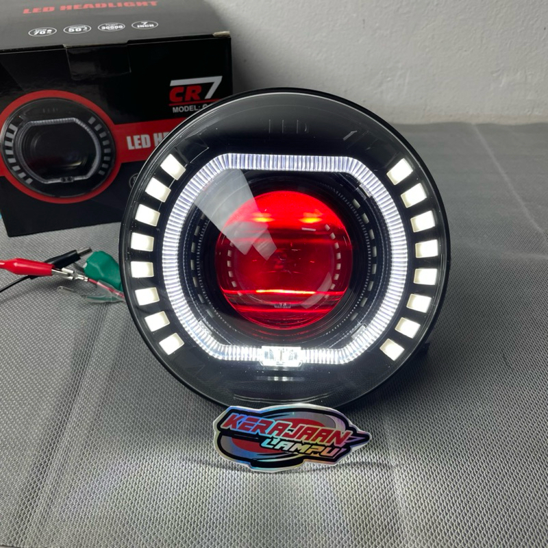 Jual Biled Turbo CR7 Lampu Utama Biled Projector 50 WATT C633 CR7 7 ...