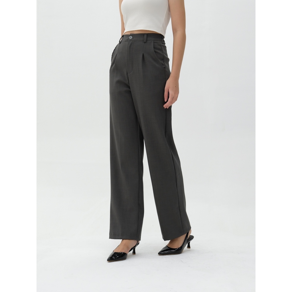 Jual Celana Semi Wool Wanita | Somi Pants | HULM | Shopee Indonesia