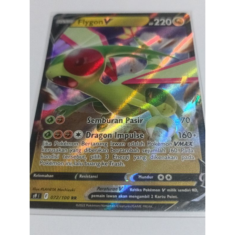 Jual Flygon V 072/100 RR - Pokemon TCG Indonesia | Shopee Indonesia