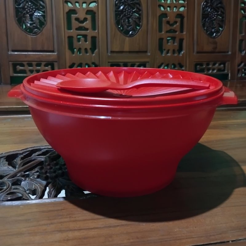 Jual Tupperware Large Rice Bowl 3,5L ORI NEW (include serving spoon ...