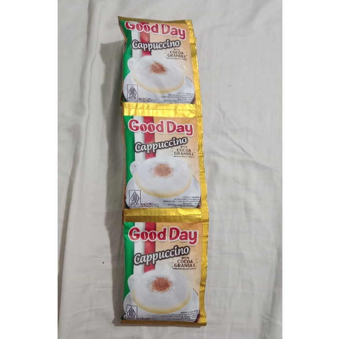Jual Good Day Cappuccino dengan Coklat Granul 10 sachet | Shopee Indonesia