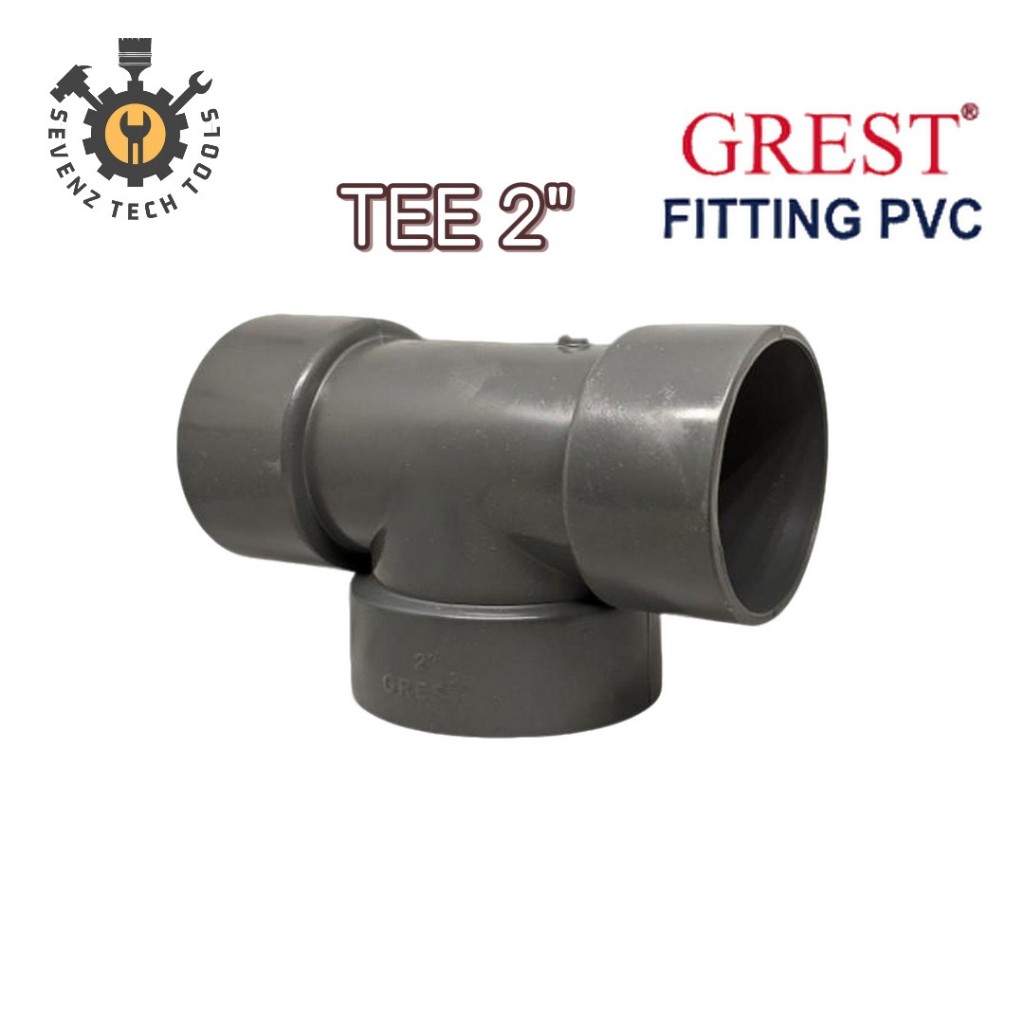Jual TEE PIPA PVC 2" INCH GREST FITTING PVC BENTUK T FITTING PVC TEE ...