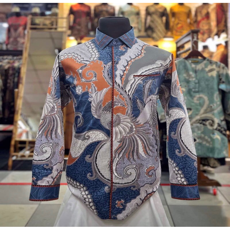 Jual NEW!! kemeja batik exclusive smock / kemeja batik katun silk ...