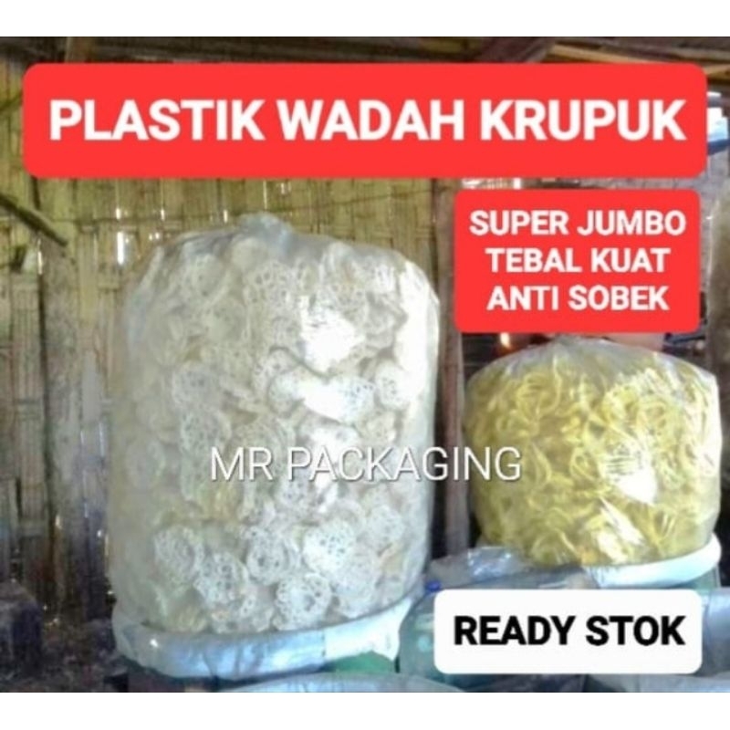 Jual Plastik Wadah Kerupuk PE Besar Jumbo Tebal | Kantong Plastik TAHAN ...