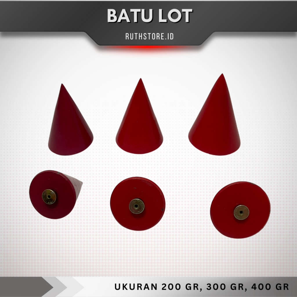 Jual Batu Lot/Lot Tukang/Bandul/Timbangan Kerucut/Plumb Bob/Lot ...