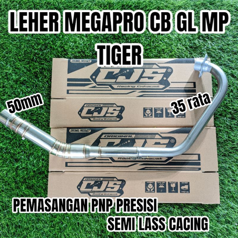 Jual Leher knalpot Megapro CB GL MP TIGER tinggal pasang semi las cacing inlet 50mm | Shopee ...