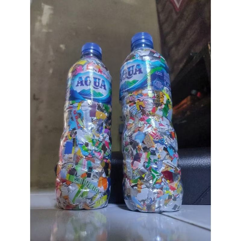Jual Ecobrick botol 600ml ecobrick isi full plastik bersih berat 250g ...