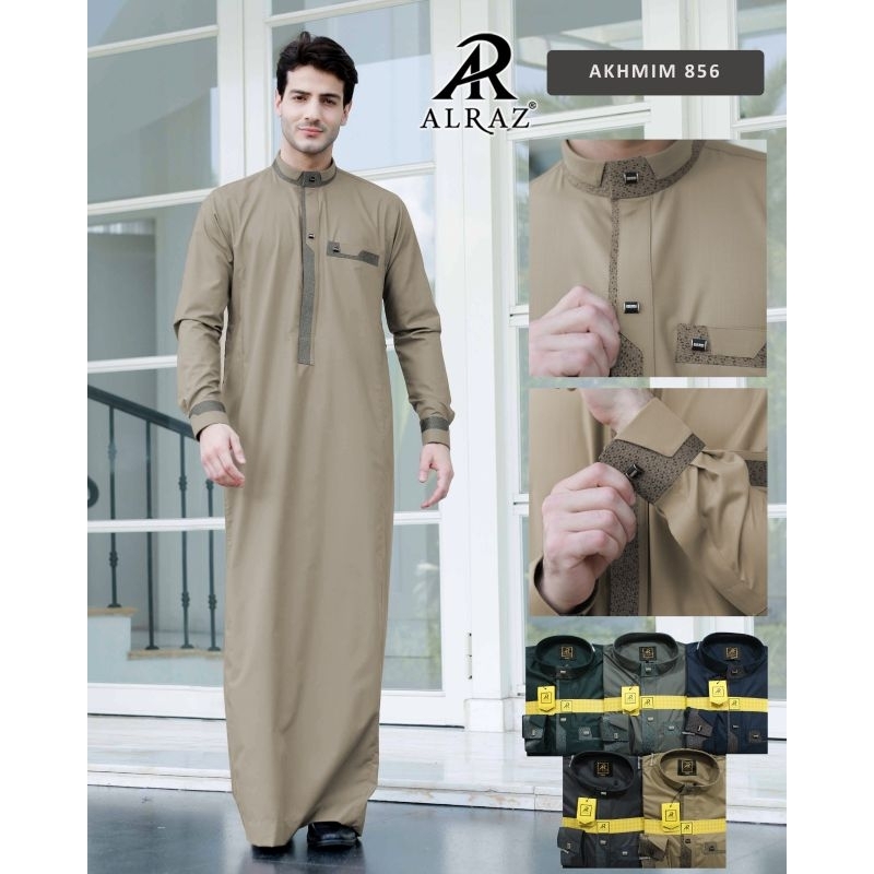 Jual ALRAZ-Thobe Fancy Full Cuff Akhmim 856 | Shopee Indonesia