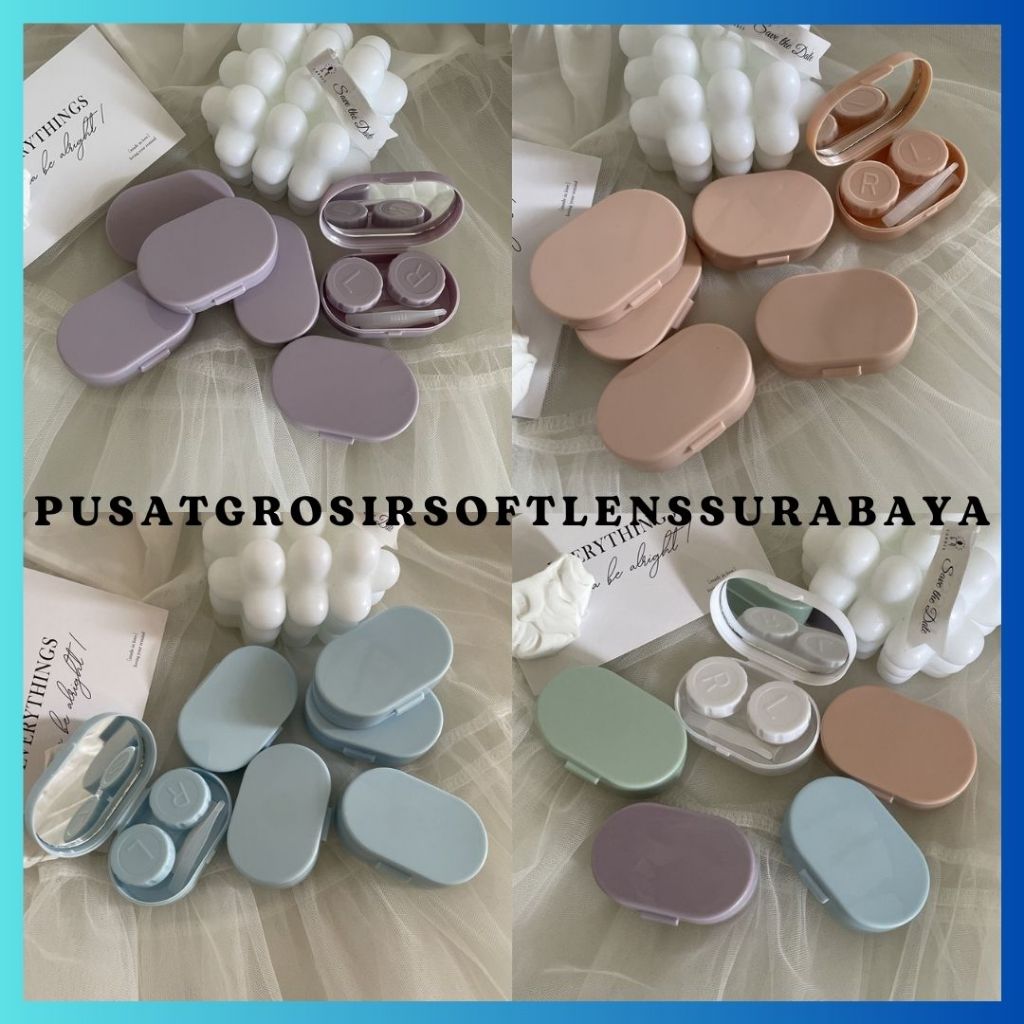 Jual KOTAK SOFTLENS MINI PASTEL / WADAH SOFTLENS / TRAVEL KIT / CASE ...
