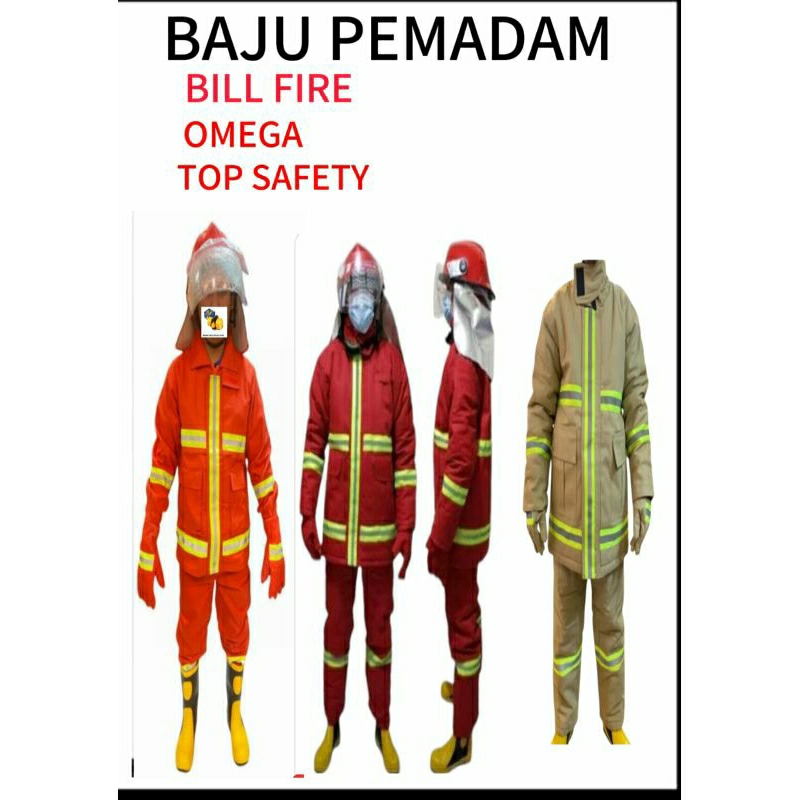 Jual Stelan Baju Pemadam Tahan Api / Stelan Baju Damkar / Baju Safety ...
