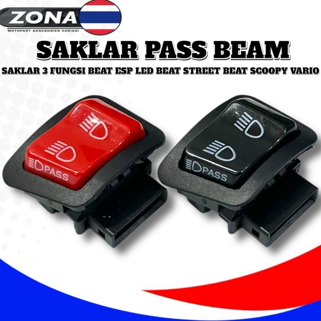 Jual SAKLAR PASS BEAM 3 FUNGSI SAKLAR PASS BEAM LAMPU JAUH DEKAT SCOOPY ...
