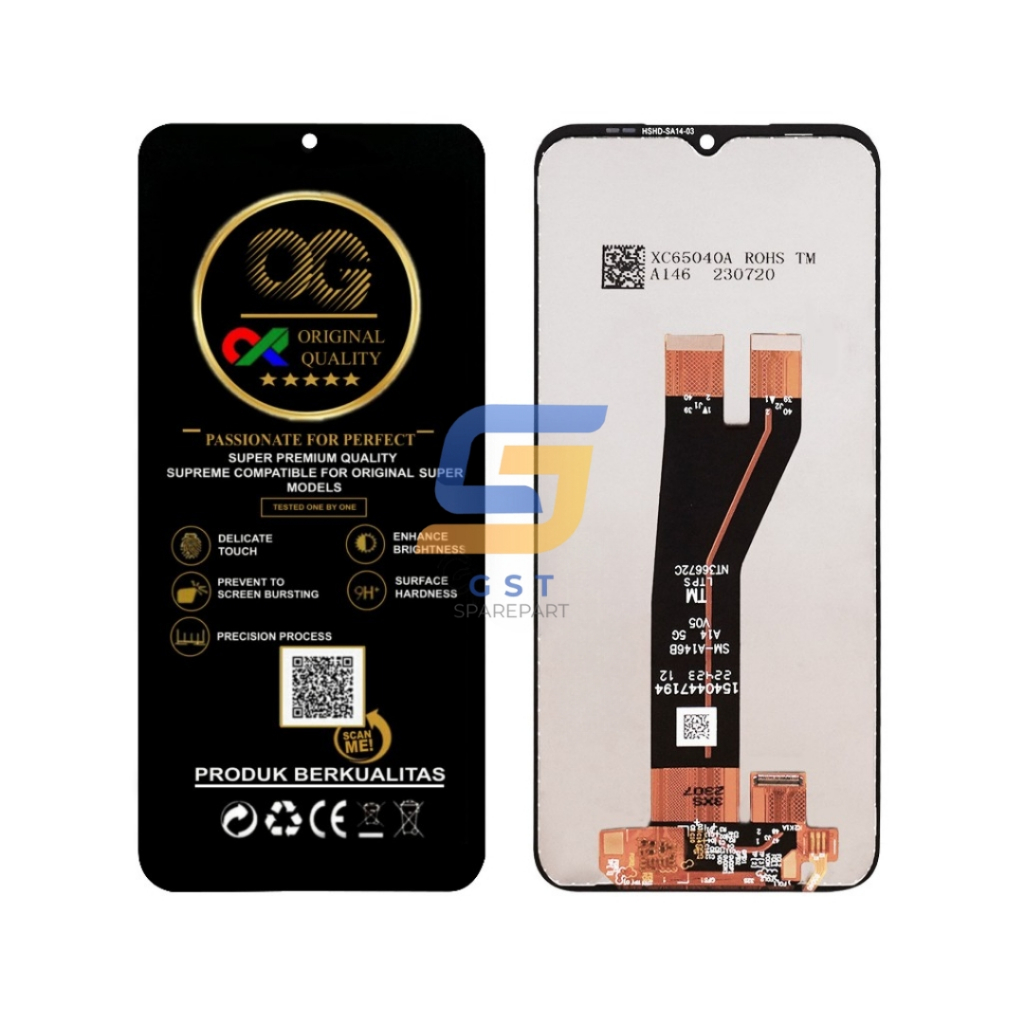 Jual LCD SAMSUNG A14 5G / A146 SMALL CONECTOR OG SUPER FULLSET ...
