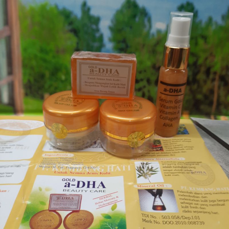 Jual PAKET A-DHA GOLD+SERUM 4IN1 | Shopee Indonesia