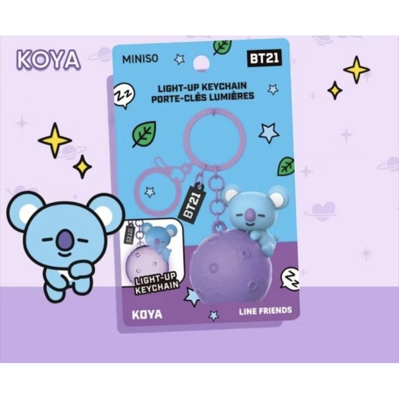 Jual Keychain BT21 X MINISO LIGHT UP | Shopee Indonesia