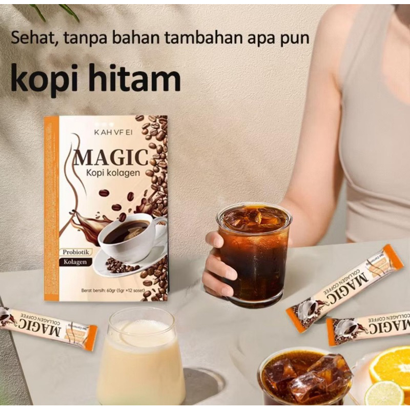 Jual {Beli 1 Ambil 1} kopi magic collagen kopi instan coffee powder ...