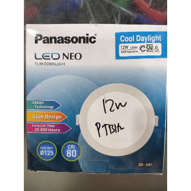 Jual LAMPU PANEL LED/SLIM DOWNLIGHT LED PANASONIC 18W,12W,6W | Shopee Indonesia