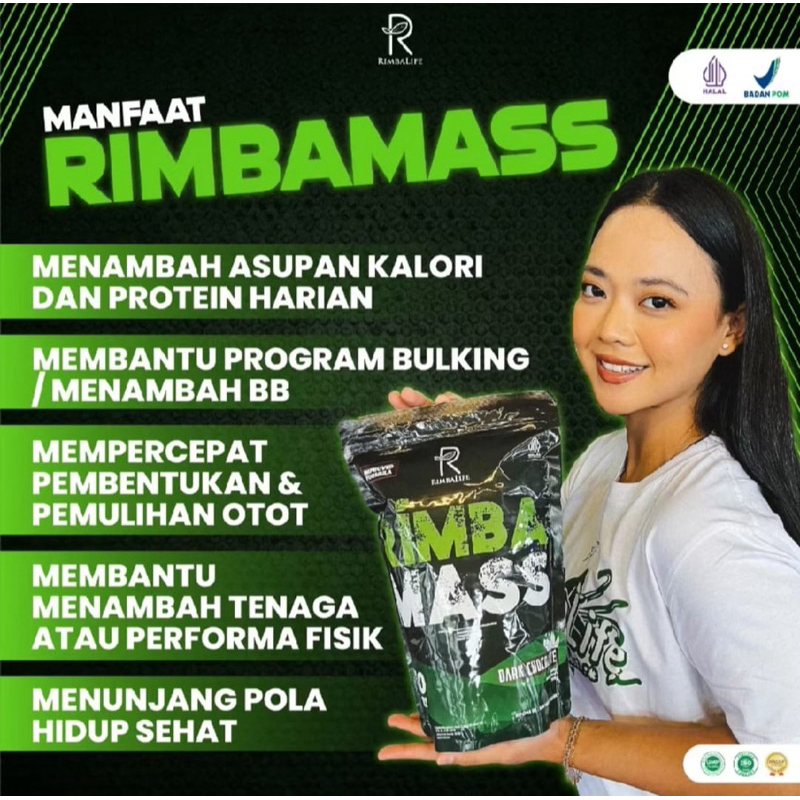 Jual Rimba Mass Susu Bulking Tinggi Protein Penambah Berat Badan Dan ...