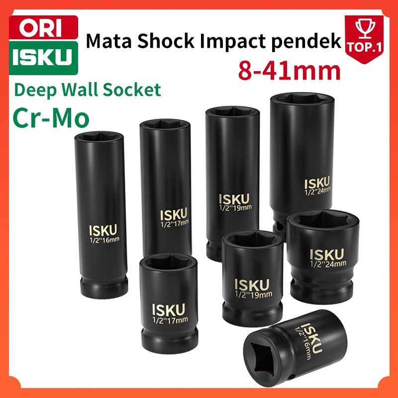 Jual ISKU mata shock Impact 1/2 kunci mata sok pukul 1/2 8mm ~ 41 mm ...
