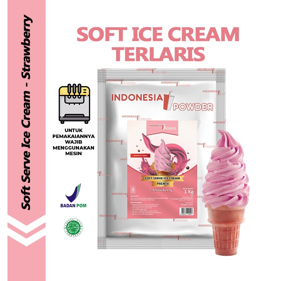 Jual [SOFT ICE CREAM] Bubuk Soft Serve Es Krim Premix Premium Quality 1 ...