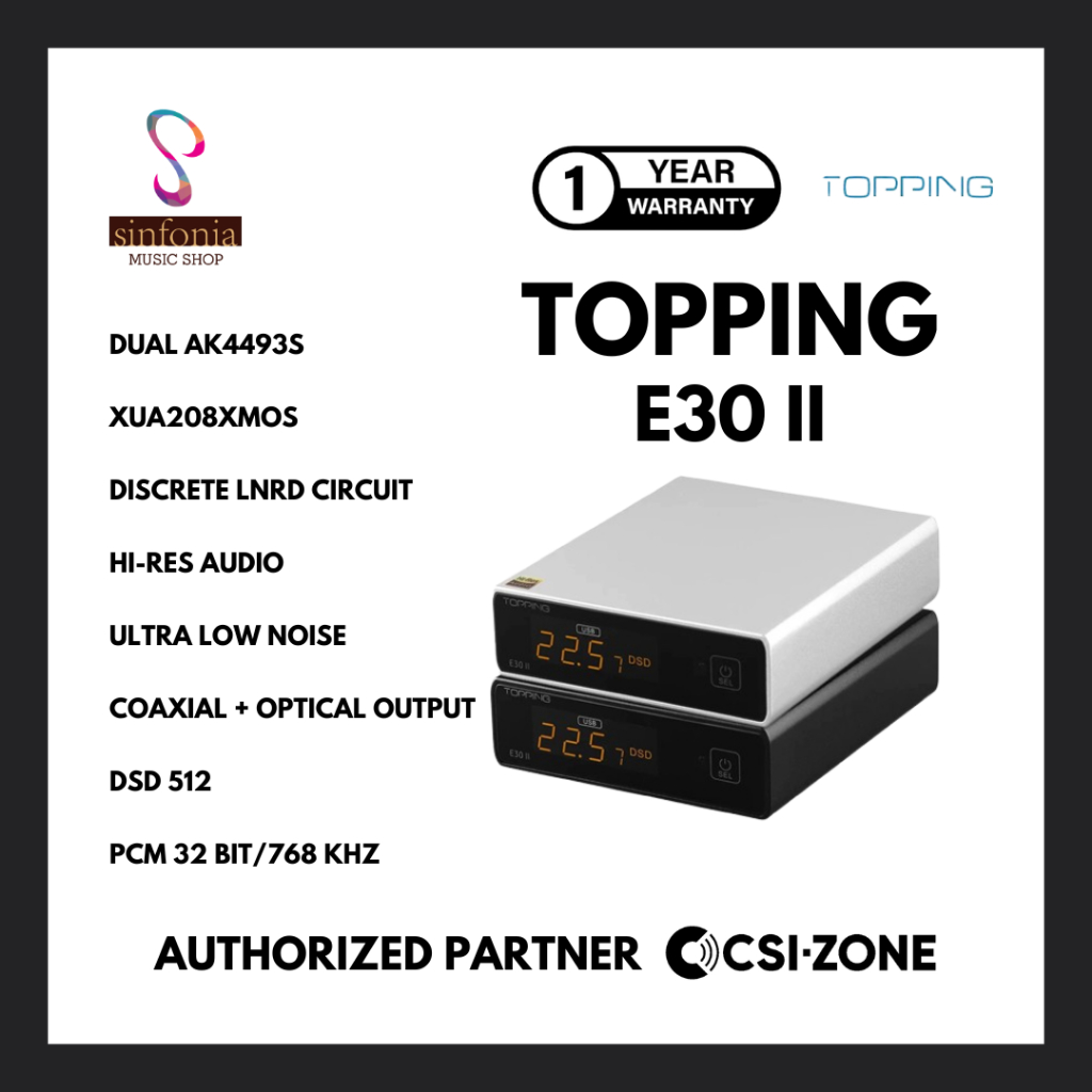 Jual Topping E30 II / E30 V2 USB Dual DAC AK4493S Hi-Res Decoder | Shopee Indonesia