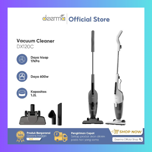 Jual Deerma DX120C Vacuum Cleaner/Home Penyedot Debu/Portable Handheld ...