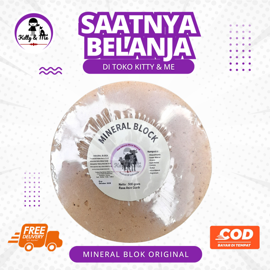 Jual MINERAL BLOK ORIGINAL 500 GRAM - Premium New Formula Premix Block ...