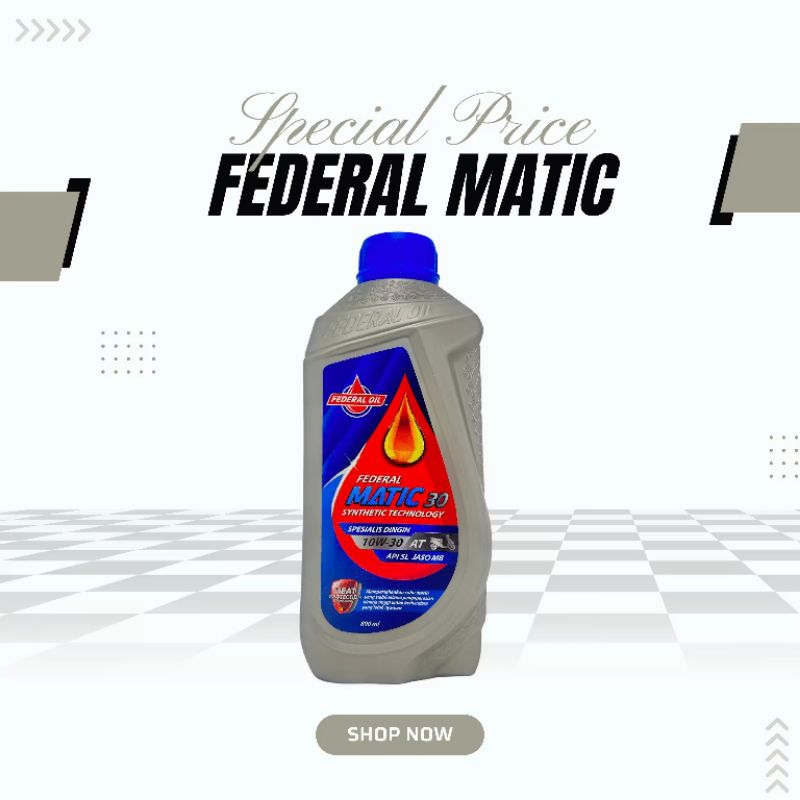 Jual OLI MOTOR MATIC FEDERAL MATIC MAXX 0.8 ML SAE 10W-30 | Shopee ...