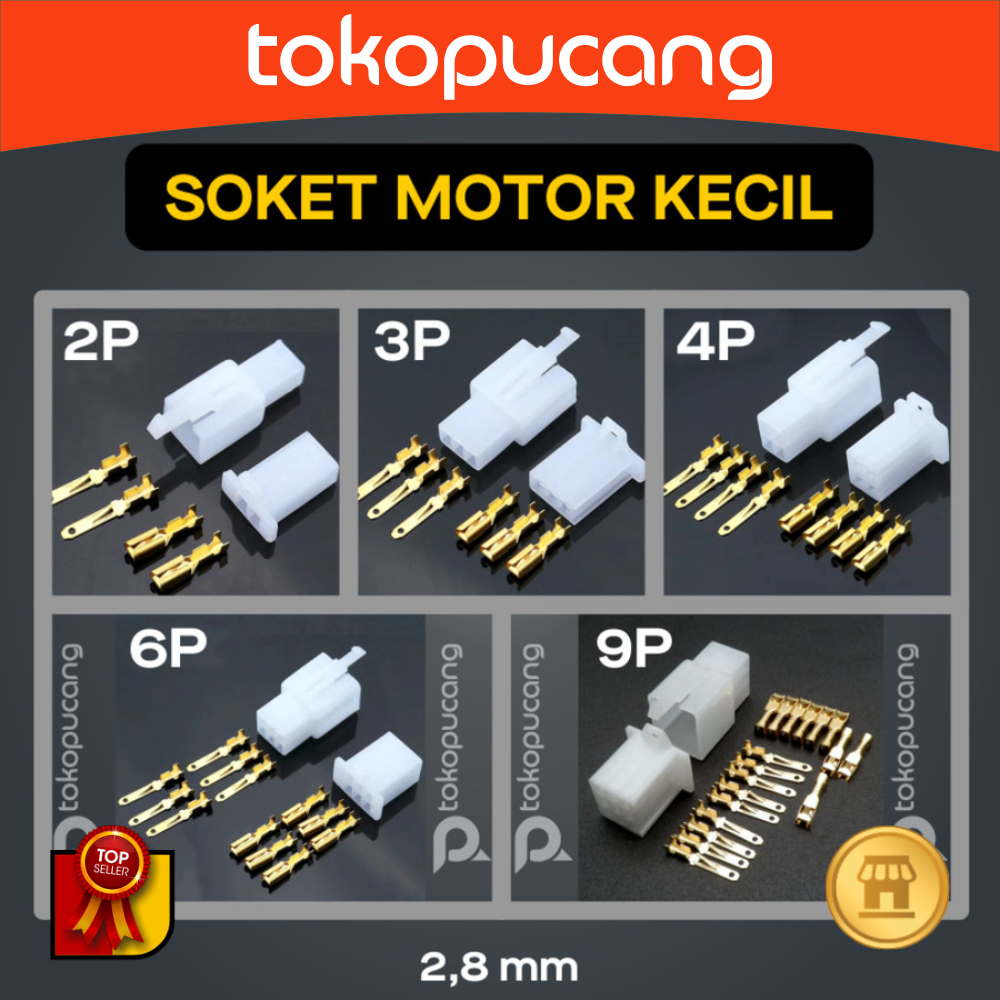 Jual Soket Mini 2,8mm Skun Male + Female Socket Motor Mobil Jack 2.8mm ...