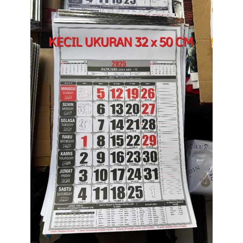 Jual KALENDER DINDING KECIL TAHUN 2025 MURAAAHHH!!! | Shopee Indonesia