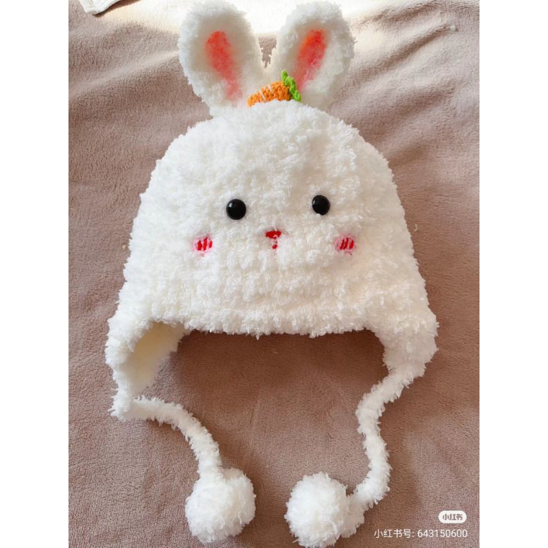 Jual HANDMADE RABBIT BEANIE/RABBIT HAT/RABBIT BEANIE/TOPI KELINCI ...