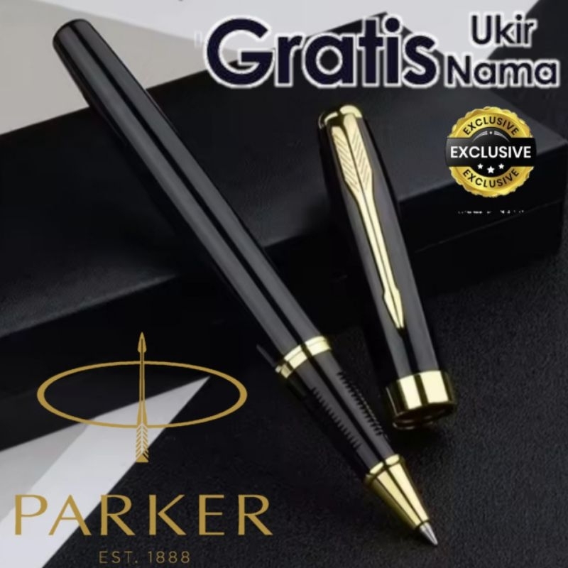 Jual Ballpoint Mewah Luxury Pulpen Parker Roller Ball Sign Pen Gratis ...
