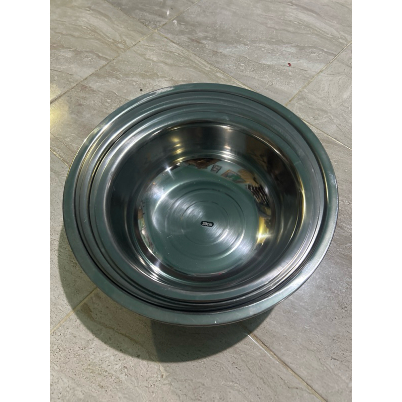 Jual Baskom stainlees berbagaimacam ukuran | Shopee Indonesia