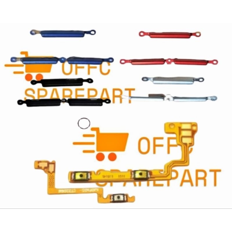 Jual Tombol Flexibel On Off + Volume A5S A11K A12 2020 Satu Set | Shopee Indonesia