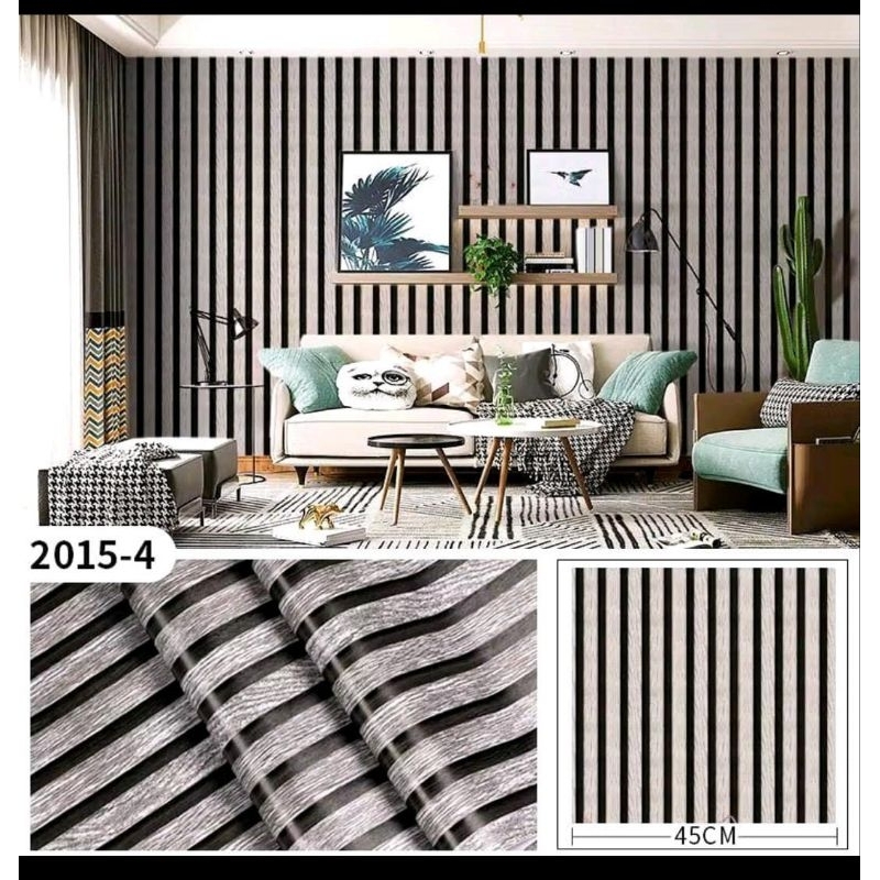 Jual Wallpaper Sticker Dinding Motif KAYU GARIS 2015-4 Wallpaper ...