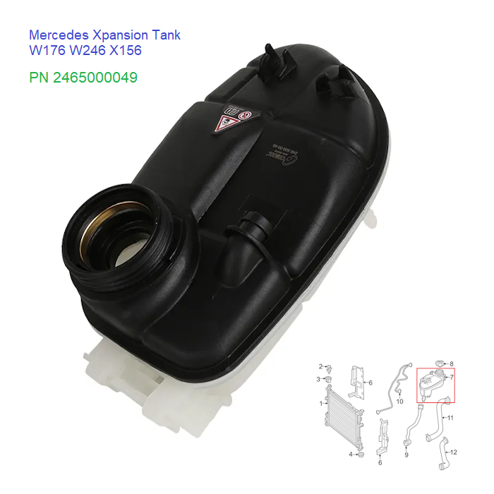 Jual Tabung Radiator Expansion Tank Mercedes W176 W246 X156 W117 (STOk ...