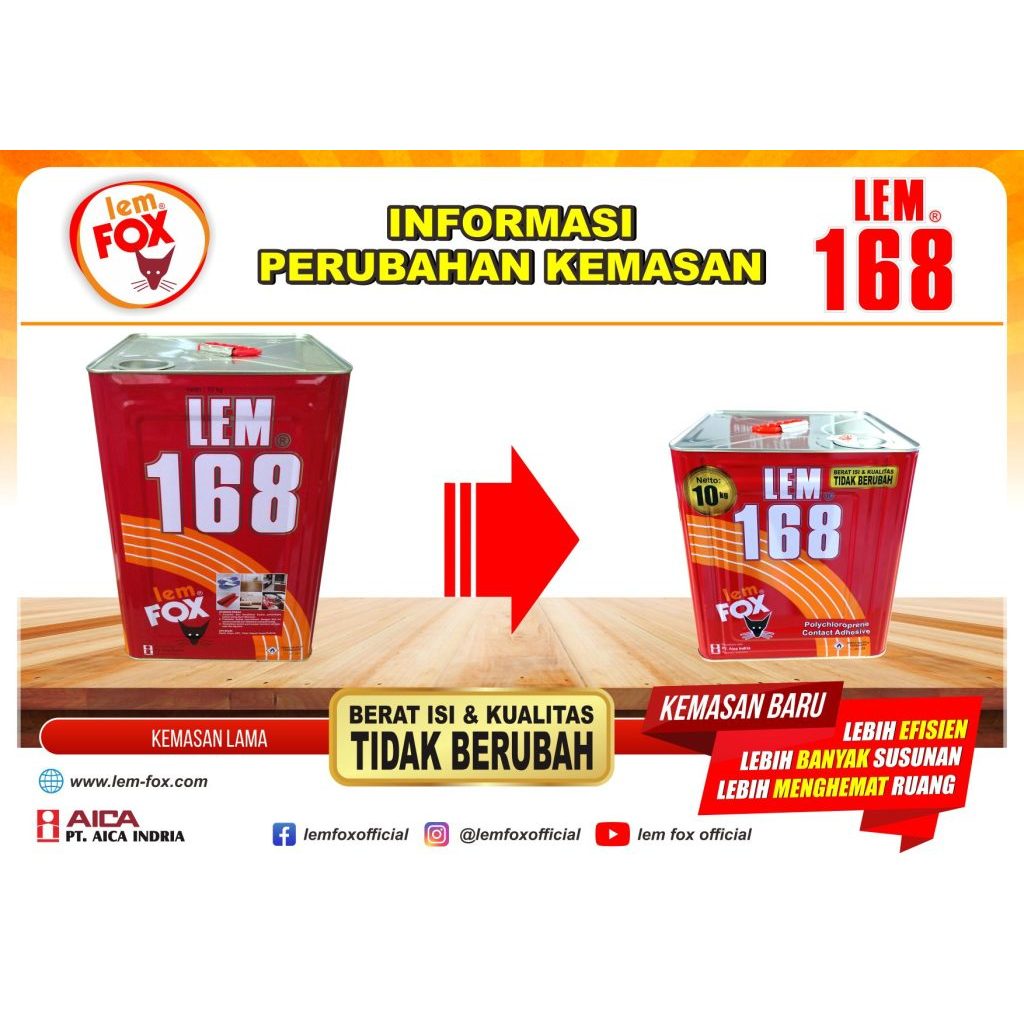Jual LEM FOX 168 BERAT - 2,5 Kilogram | Shopee Indonesia