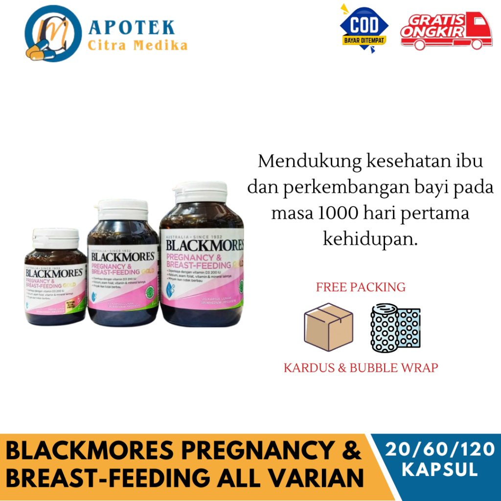 Jual Blackmores 𝐏𝐫𝐞𝐠𝐧𝐚𝐧𝐜𝐲 & 𝐁𝐫𝐞𝐚𝐬𝐭-𝐅𝐞𝐞𝐝𝐢𝐧𝐠 𝐆𝐎𝐋𝐃 𝟐𝟎, 𝟔𝟎 & 𝟏𝟐𝟎 𝐊𝐀𝐏𝐒𝐔𝐋 ...