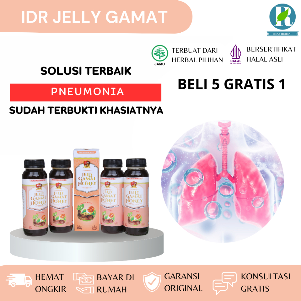 Jual Obat Pneumonia - IDR Jelly Gamat- Testimoni Terbukti 100% | Shopee ...