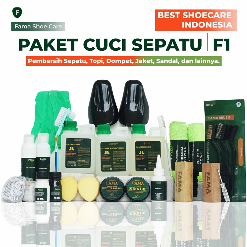Jual FAMA-Paket Cuci Sepatu F1-Paket Laundry Sepatu-pembersih sepatu ...