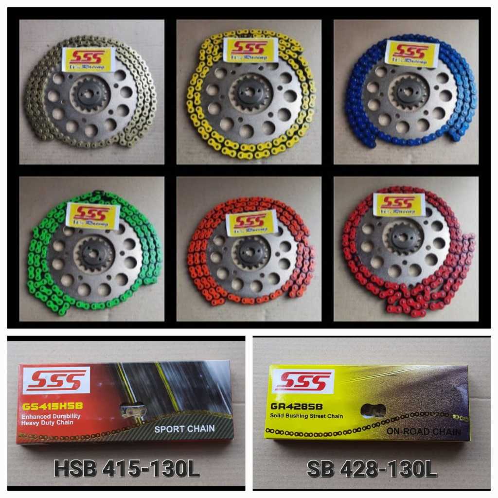 Jual GEAR SET 415 & 428 SSS RACING YAMAHA RXZ-SERIES UNTUK MOTOR FIZ-R / RX KING / RXZ / RXS ...