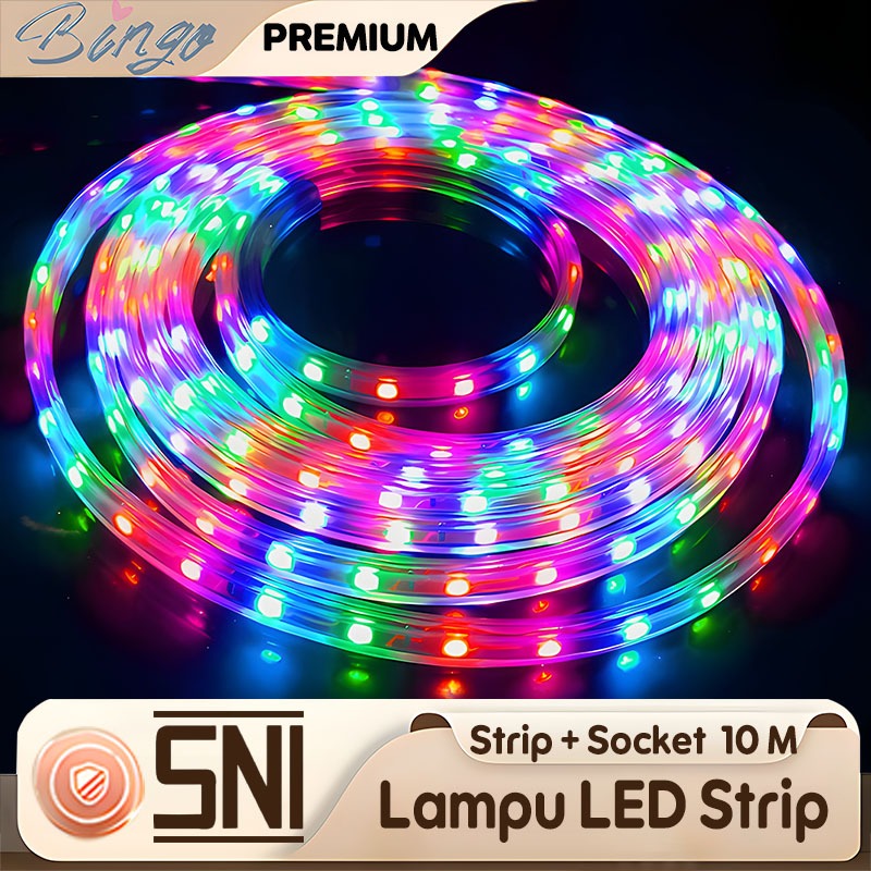 Jual Lampu Led Strip Flexible SMD 2835 220V 10Meter Lampu Led Strip ...