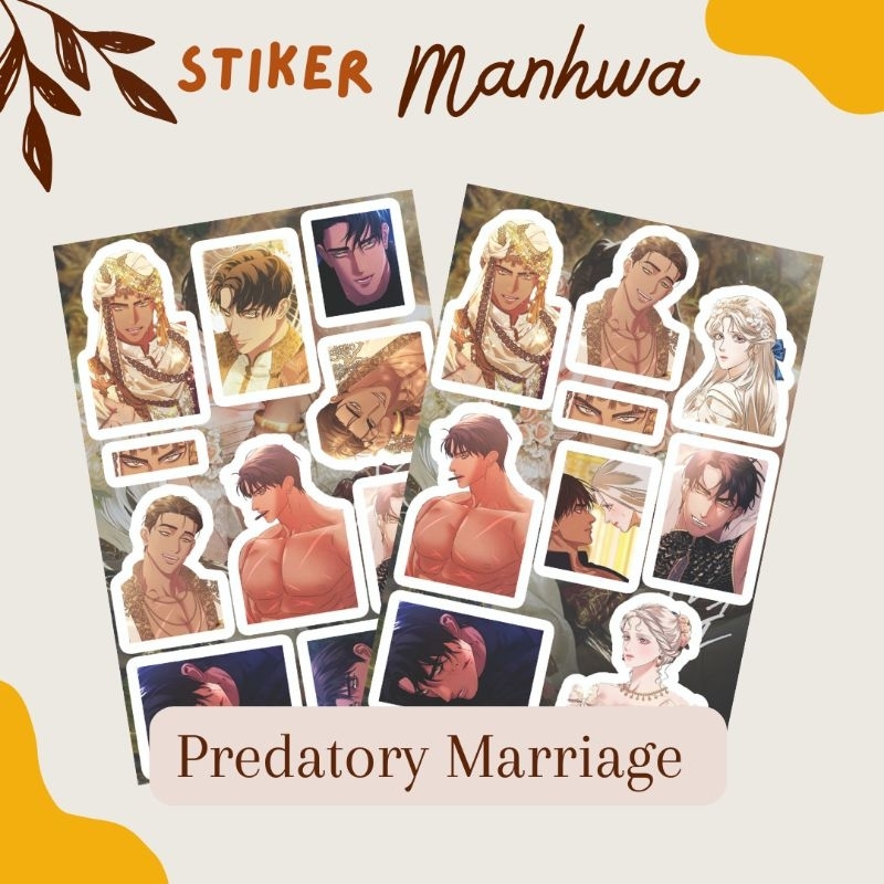 Jual Sticker Manhwa Predatory Marriage A6 Waterproof Vinyl Laminasi ...