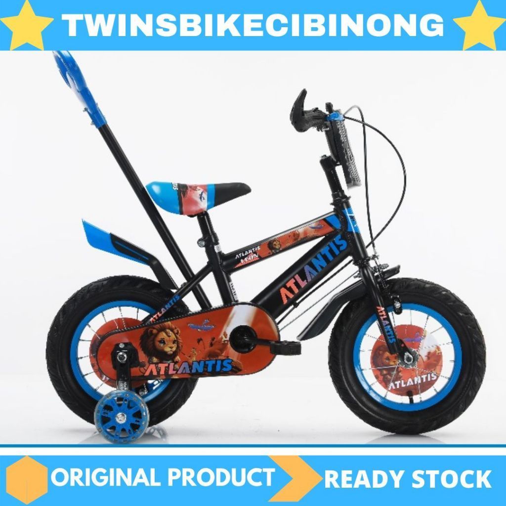 Jual Sepeda Anak Laki Laki BMX 12 atlantis LEON BAN POMPA/ EVA DORONGAN ...