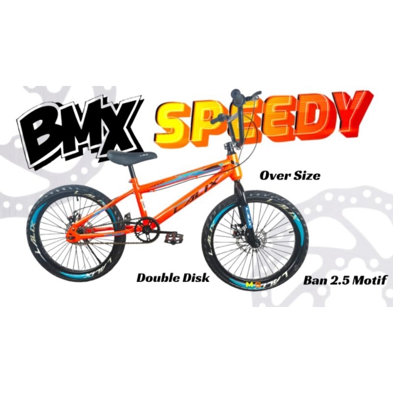 Jual Sepeda BMX Tango Ukuran 20 Inch Ban 2.5 Double Disc Brake Rem ...